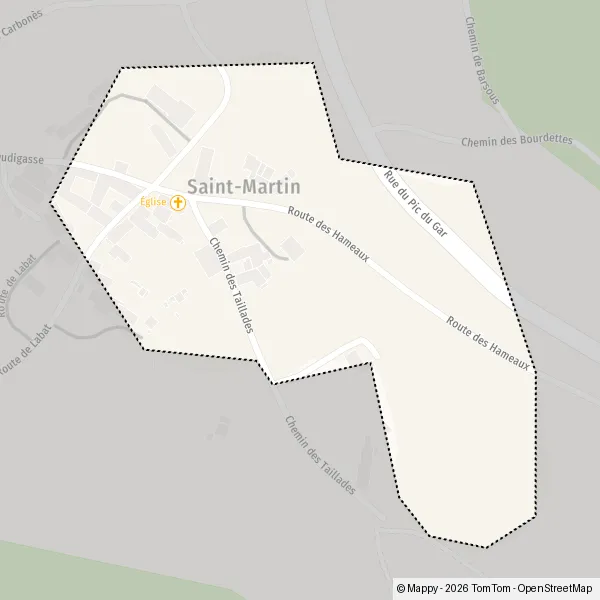 Plan Gare St-Martin-Du-Touch : carte de Gare St-Martin-Du-Touch, 31300 ...