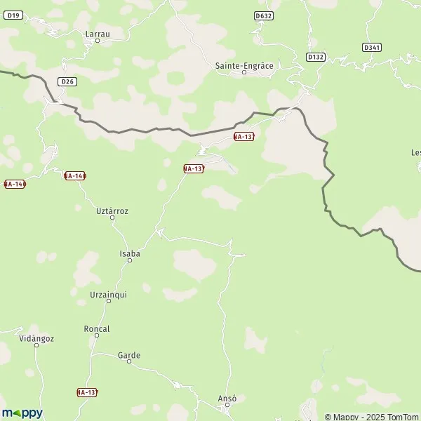 Plan Isaba : carte de Isaba (31417) et infos pratiques