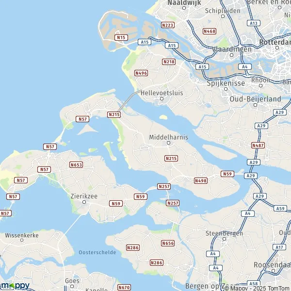 Plan Goeree-Overflakkee : carte de Goeree-Overflakkee (3241) et infos ...