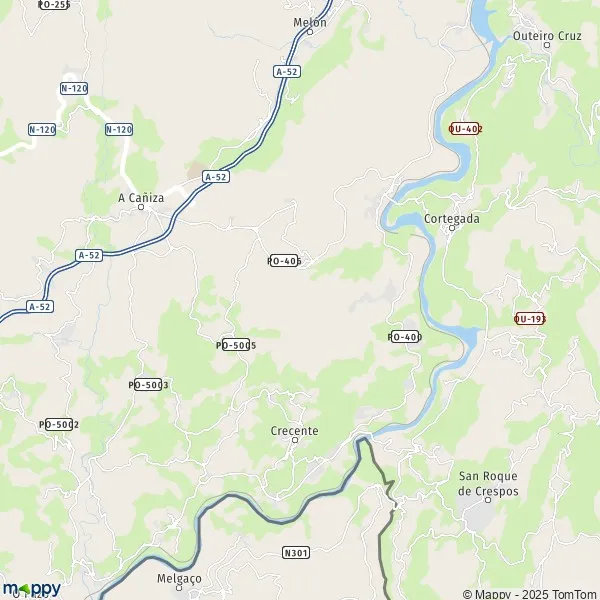 Plan Crecente : carte de Crecente (32410) et infos pratiques