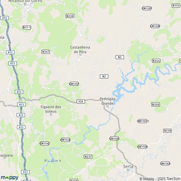 Plan Pedrógão Grande : carte de Pedrógão Grande (3270) et infos pratiques
