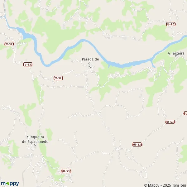 Plan Parada de Sil : carte de Parada de Sil (32740) et infos pratiques