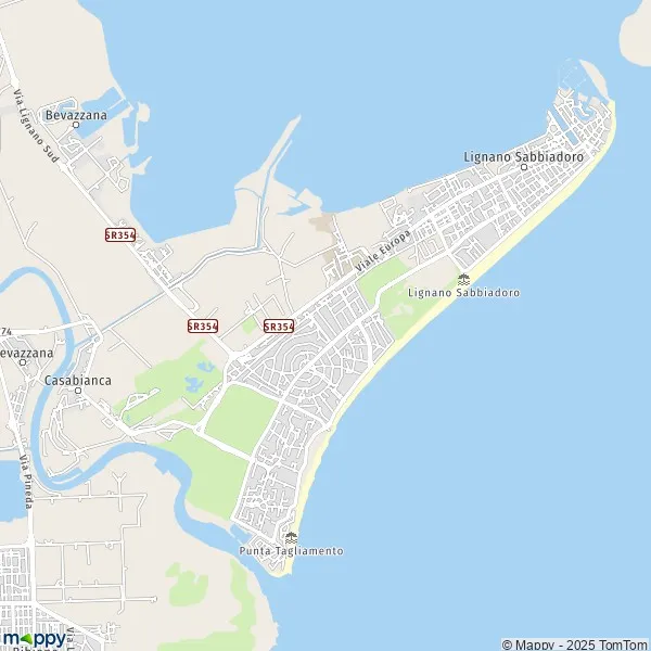 Plan Lignano Sabbiadoro : carte de Lignano Sabbiadoro (33054) et infos ...