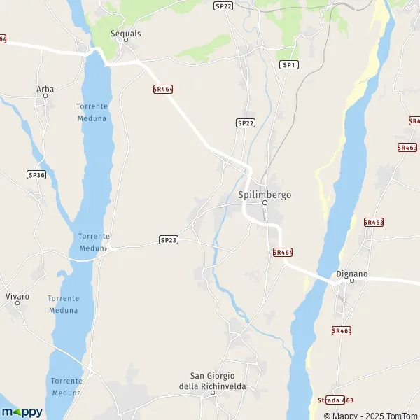 Plan Spilimbergo : carte de Spilimbergo (33097) et infos pratiques