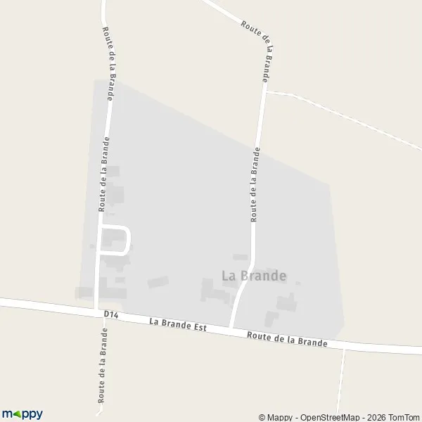 Plan La Brande : carte de La Brande, 33220 Saint-Avit-Saint-Nazaire et ...