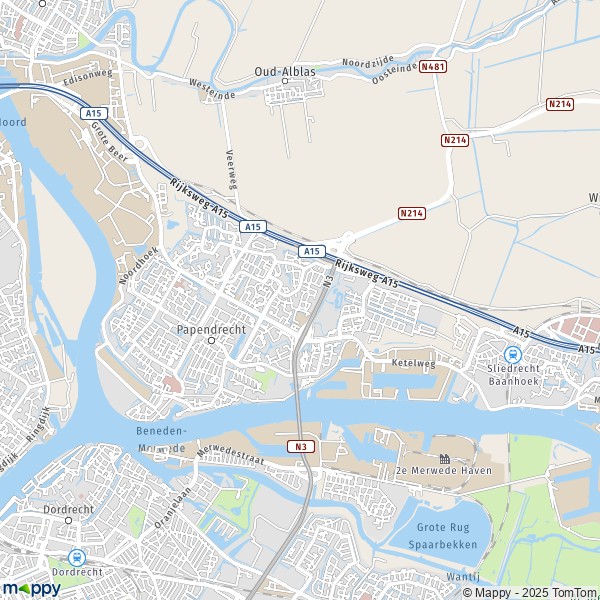 Plan Papendrecht : carte de Papendrecht (3351) et infos pratiques