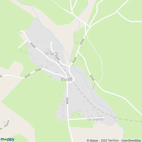 Plan Vinet : carte de Vinet, 33620 Marcenais et infos pratiques
