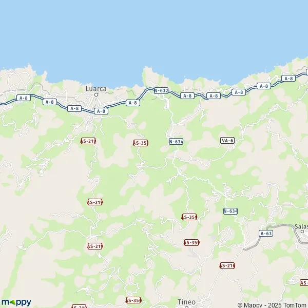 Plan Luarca : carte de Luarca (33700) et infos pratiques