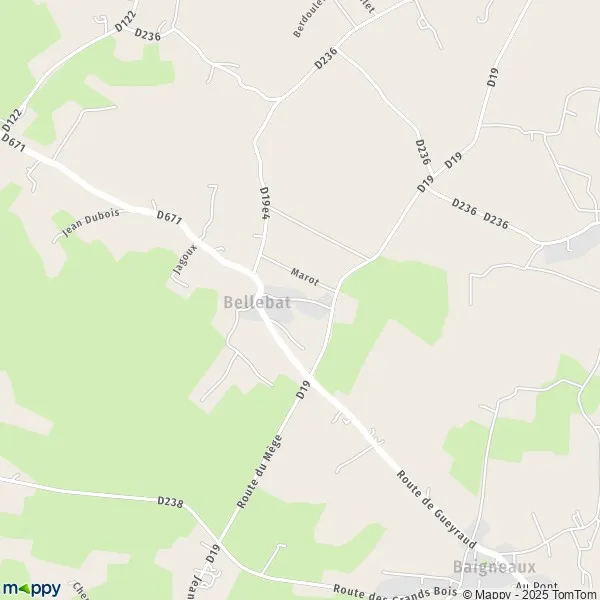 Plan Georges : carte de Georges, 33760 Bellebat et infos pratiques