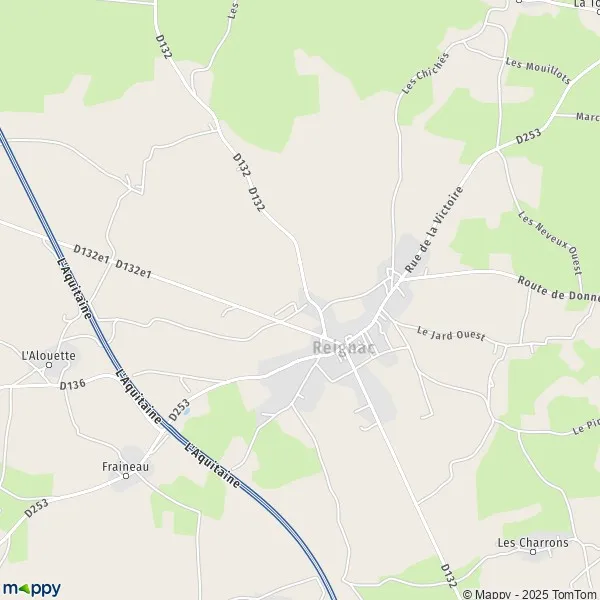 Plan Le Grand Verger : carte de Le Grand Verger, 33860 Reignac et infos ...