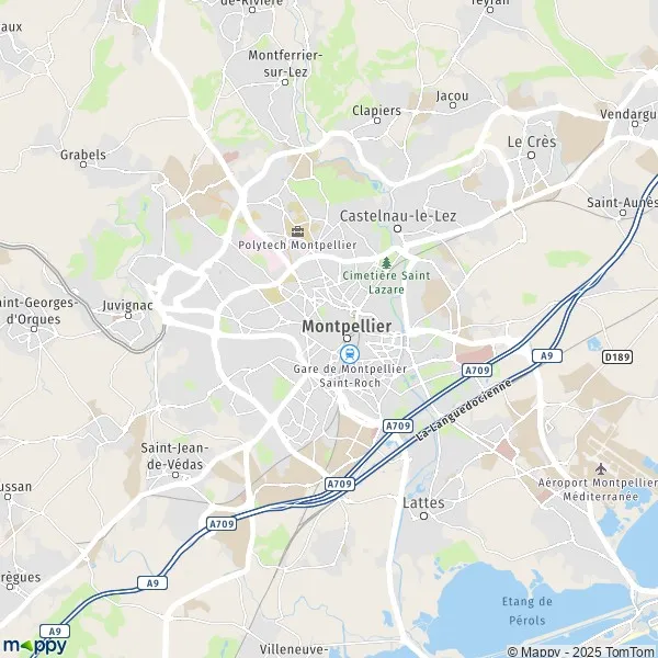Plan Montpellier : carte de Montpellier (34080) et infos pratiques