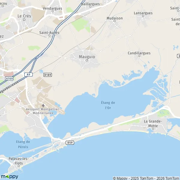 Plan Z.A.C. de Fréjorgues Est : carte de Z.A.C. de Fréjorgues Est ...