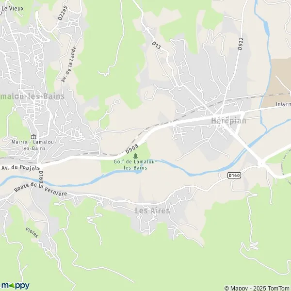 Plan la Plaine d'Hérépian : carte de la Plaine d'Hérépian, 34240 ...