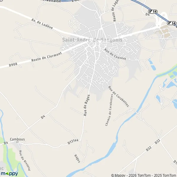 Plan Chemin de Béziers : carte de Chemin de Béziers, 34725 Saint-André ...