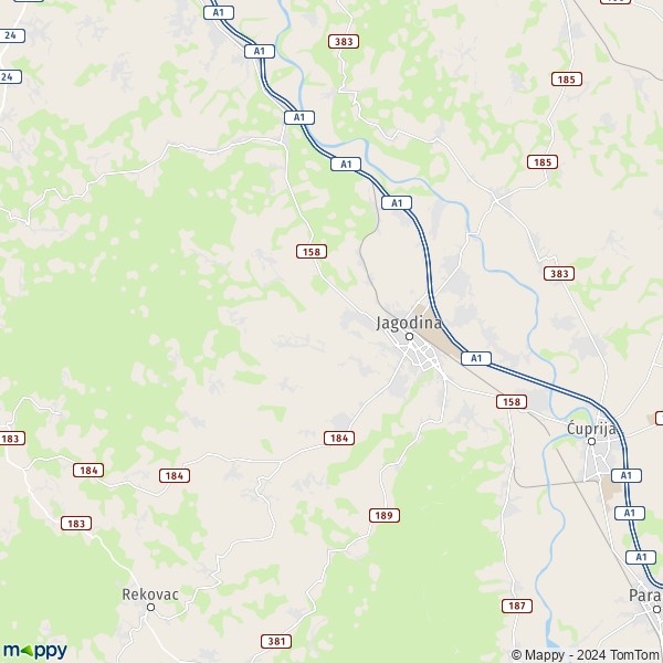 Plan Jagodina : carte de Jagodina (35000) et infos pratiques