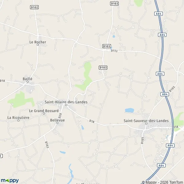 Plan La Richardais : carte de La Richardais, 35140 Saint-Hilaire-des ...