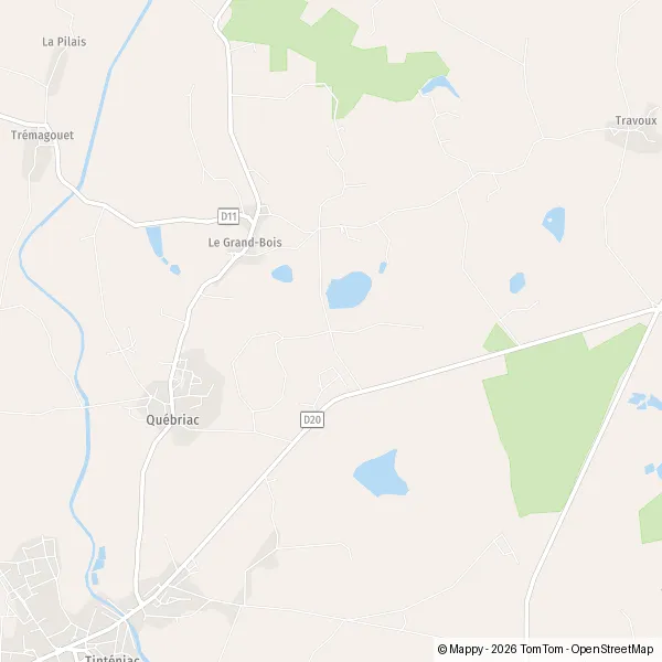 Plan La Vendée : carte de La Vendée, 35190 Québriac et infos pratiques