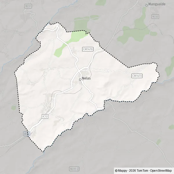 Plan Nelas : carte de Nelas (3520) et infos pratiques