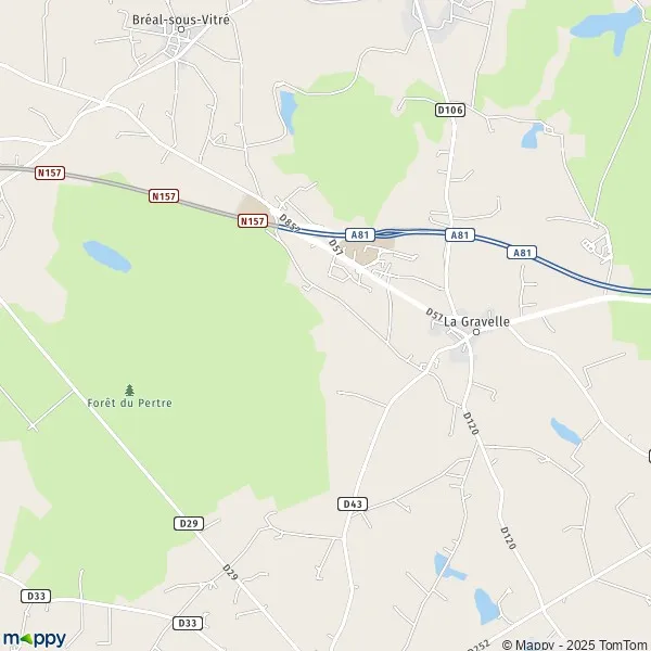 Plan Rouen : carte de Rouen, 35370 Bréal-sous-Vitré et infos pratiques