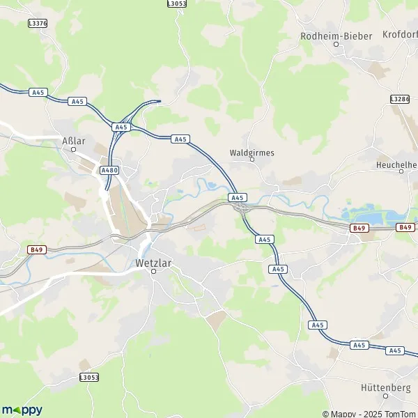 Plan Wetzlar : carte de Wetzlar (35576) et infos pratiques