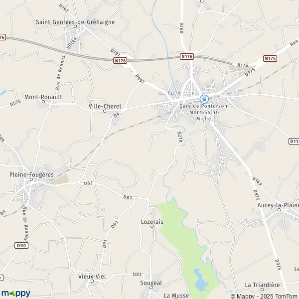 Plan L'Île Saint-Samson : carte de L'Île Saint-Samson, 35610 Pleine ...