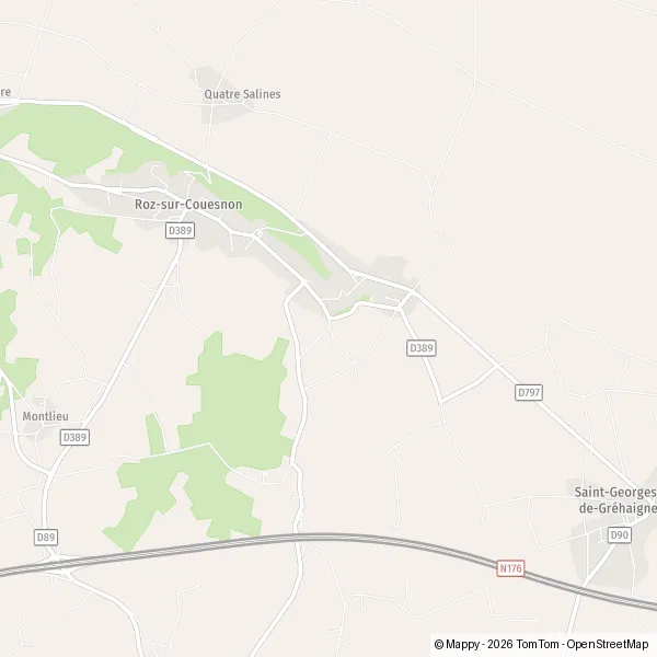 Plan Sur le Val : carte de Sur le Val, 35610 Roz-sur-Couesnon et infos ...