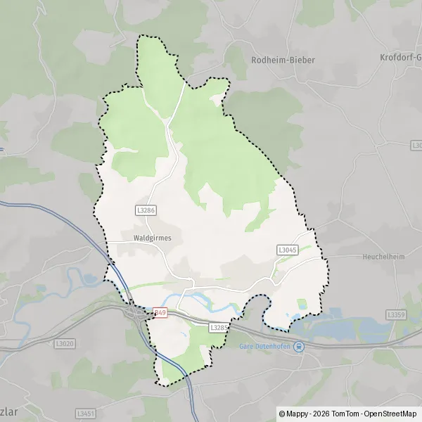 Plan Lahnau : carte de Lahnau (35633) et infos pratiques