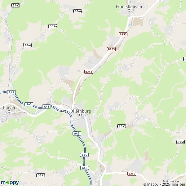 Plan Dillenburg : carte de Dillenburg (35683) et infos pratiques