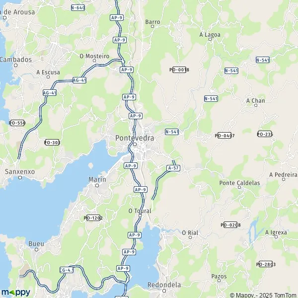 Plan Pontevedra : carte de Pontevedra (36001) et infos pratiques