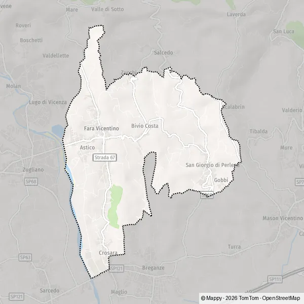 Plan Fara Vicentino : carte de Fara Vicentino (36030) et infos pratiques