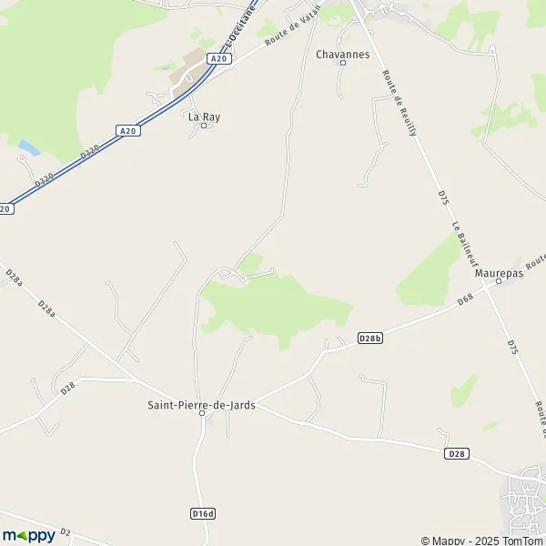 Plan Espace Vert du Pechovet : carte de Espace Vert du Pechovet, 36270 ...