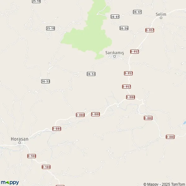 Plan Sarıkamış : carte de Sarıkamış (36500) et infos pratiques