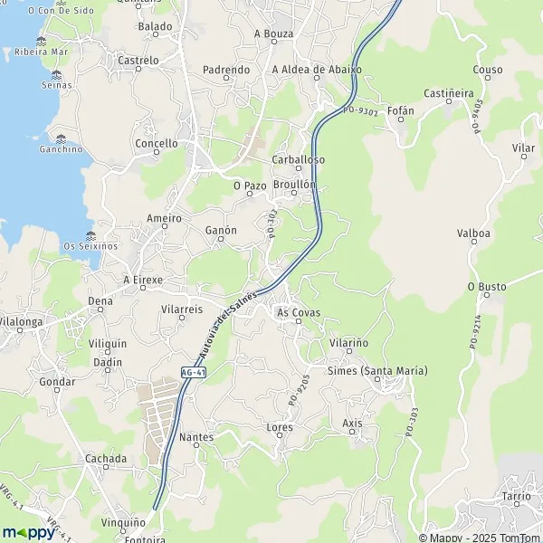 Plan Meaño : carte de Meaño (36967) et infos pratiques