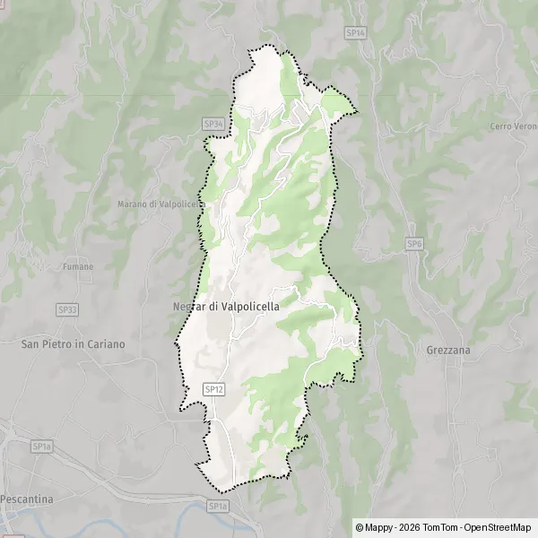 Plan Negrar di Valpolicella : carte de Negrar di Valpolicella (37020 ...