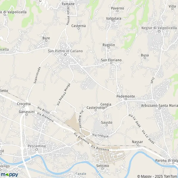 Plan San Pietro in Cariano : carte de San Pietro in Cariano (37029) et ...