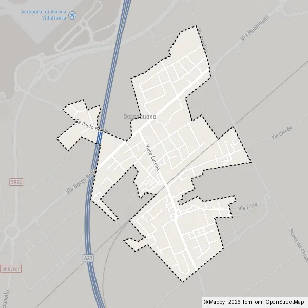 Plan Dossobuono : carte de Dossobuono (37062) et infos pratiques