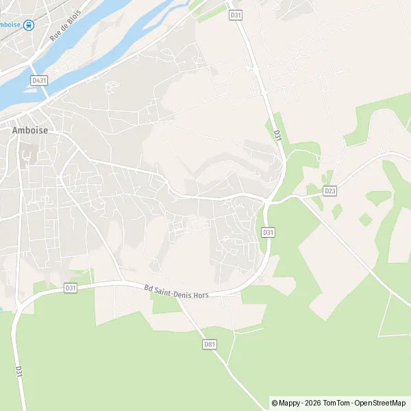 Plan Les Vallées : carte de Les Vallées, 37400 Amboise et infos pratiques
