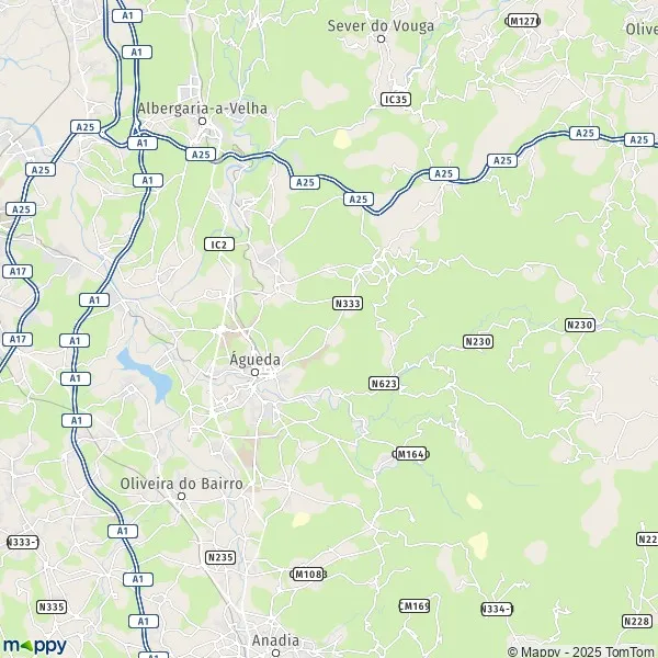 Plan Águeda : carte de Águeda (3750) et infos pratiques