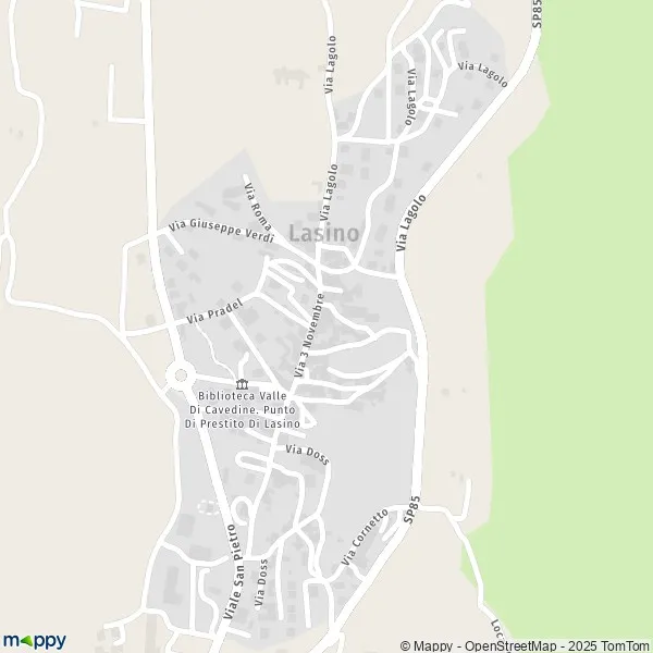 Plan Lasino : carte de Lasino (38076) et infos pratiques