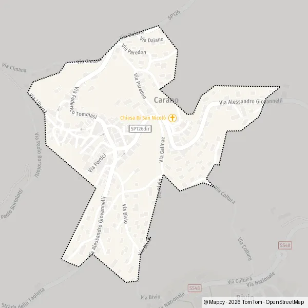 Plan Carano : carte de Carano, 38099 Ville di Fiemme et infos pratiques