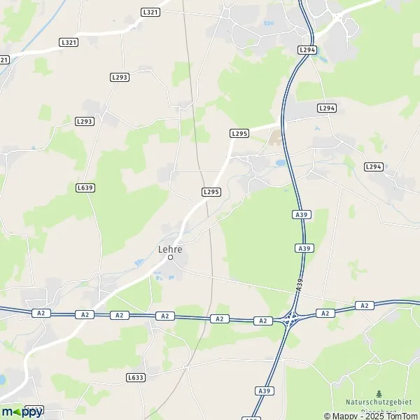 Plan Lehre : carte de Lehre (38165) et infos pratiques