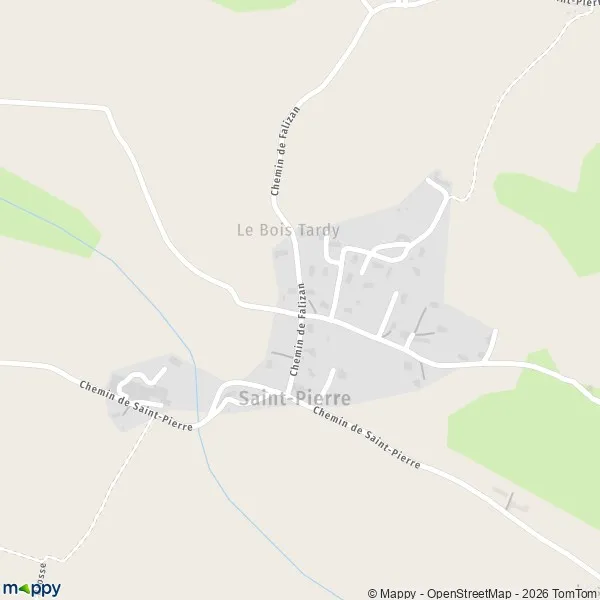 Plan Saint-Pierre : carte de Saint-Pierre, 38300 Ruy-Montceau et infos ...