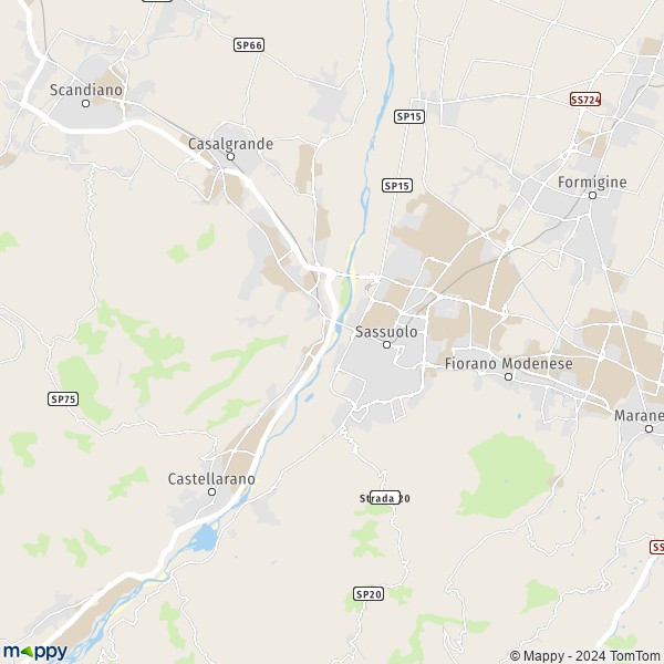 Plan Sassuolo : carte de Sassuolo (41049) et infos pratiques