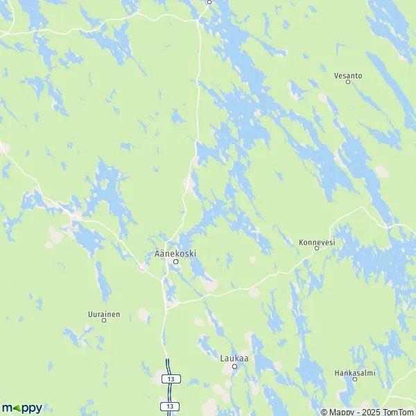 Plan Äänekoski : carte de Äänekoski (41180) et infos pratiques