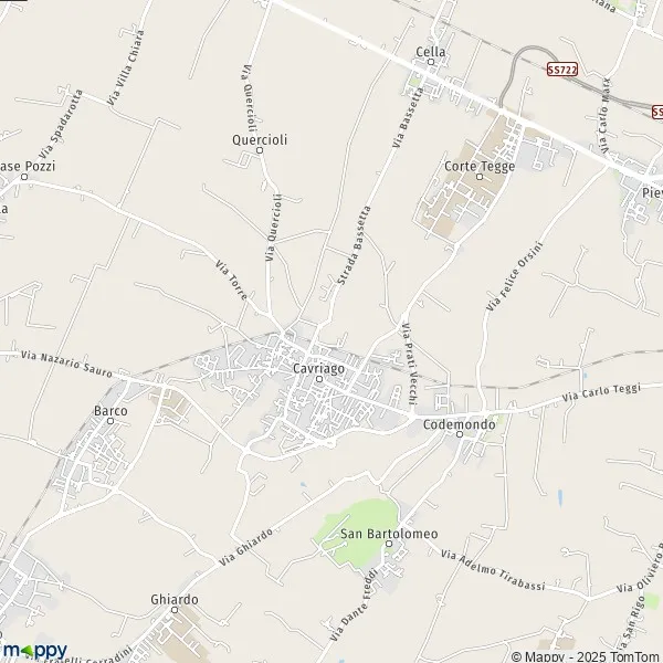 Plan Cavriago : carte de Cavriago (42025) et infos pratiques