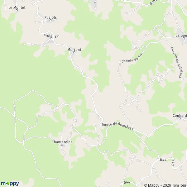 Plan Montagneux : carte de Montagneux (42560) et infos pratiques