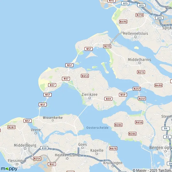 Plan Renesse : carte de Renesse (4325) et infos pratiques