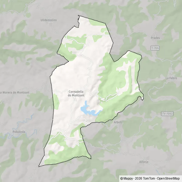 Plan Cornudella de Montsant : carte de Cornudella de Montsant (43360 ...