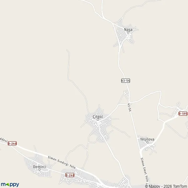 Plan Çitgöl : carte de Çitgöl (43510) et infos pratiques