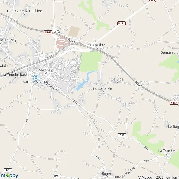 Plan Gare de Savenay : carte de Gare de Savenay, 44260 Savenay et infos ...